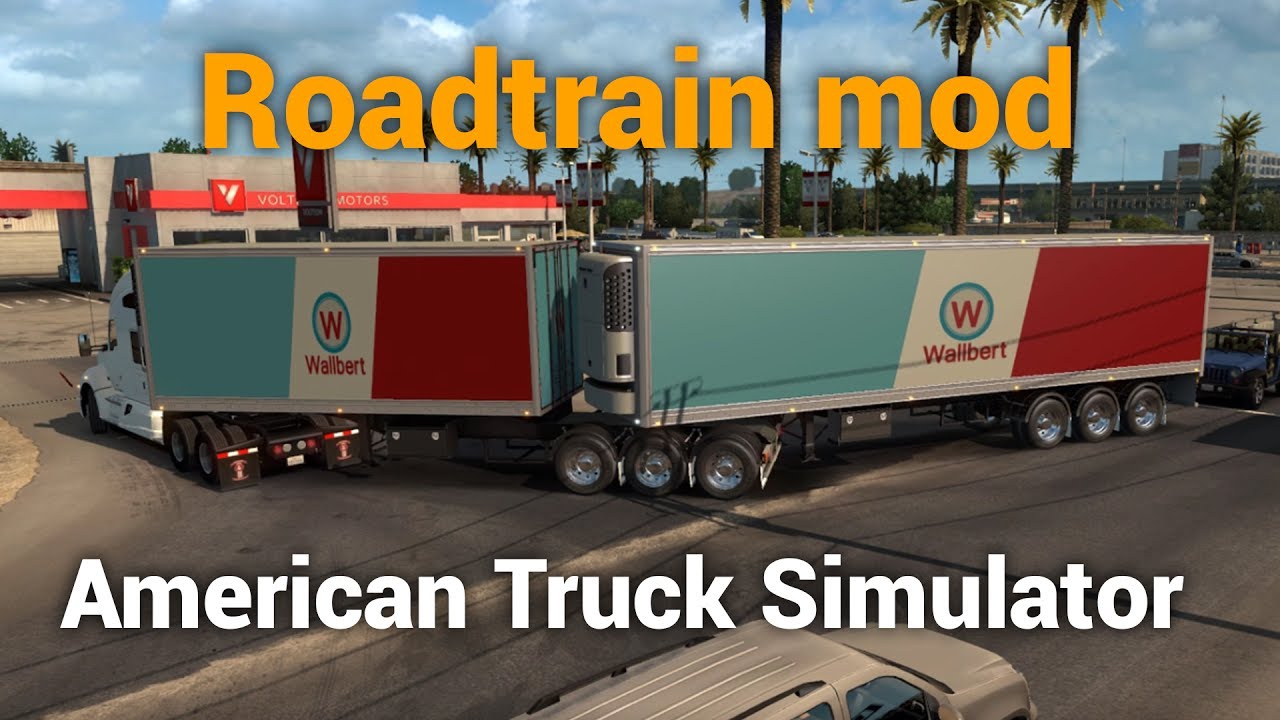 Roadtrain mod! American Truck Simulator mod | Double Trailer, Doubles ...