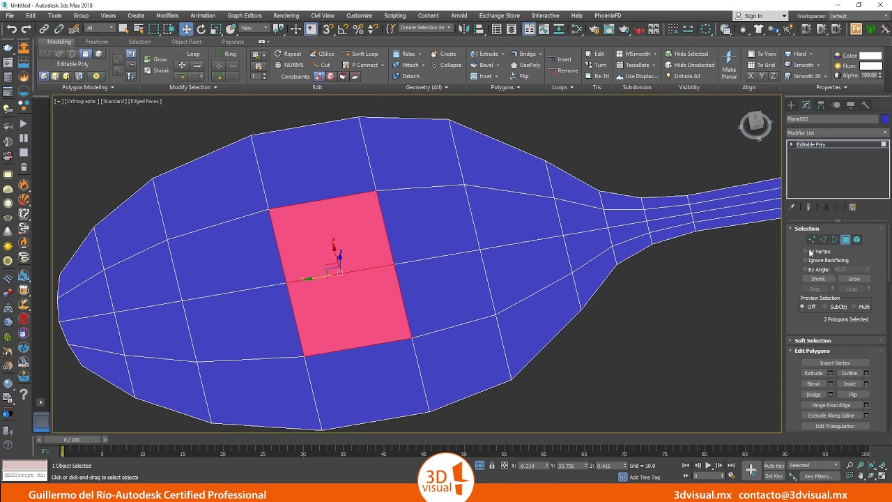 Modelado poligonal en 3ds Max: Si es Cuchara? - YouTube