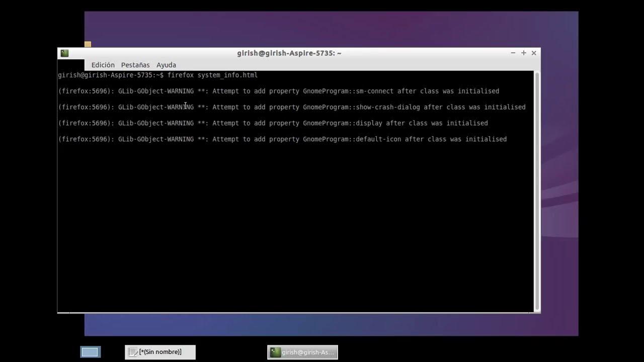 How to check system specifications in ubuntu OS - YouTube