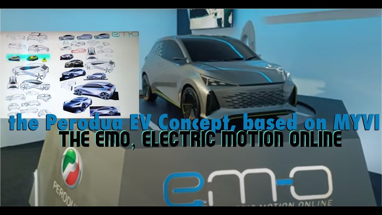 Perodua Concept EV, the EMO or the Electric Motion Online. A car Using ...
