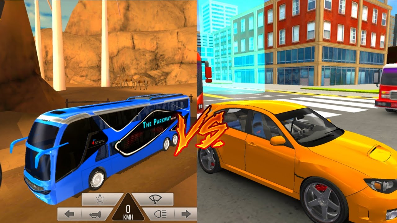 Coach Driving Games : Bus Games VS Car Driving School : Car Games ...