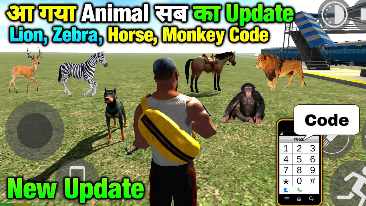 Indian Bike Driving 3d all animals cheat code | lion, zebra, monkey ...