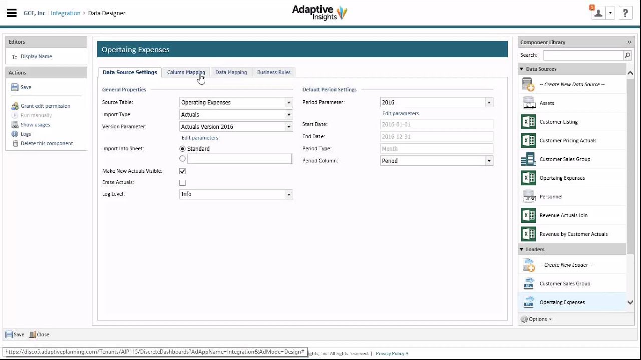 Partie 2 Loader Adaptive Data Integration - YouTube