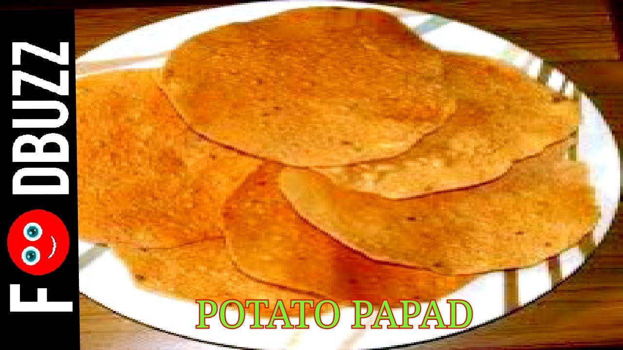Aloo Papad | How To Make Potato Papad | Potato Papad Recipe in English ...