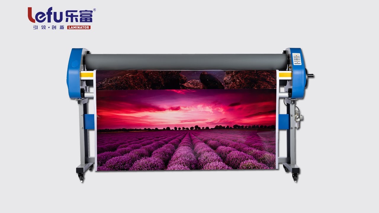 LF1700-B5 Electric Cold Roll Laminator Working Video - YouTube