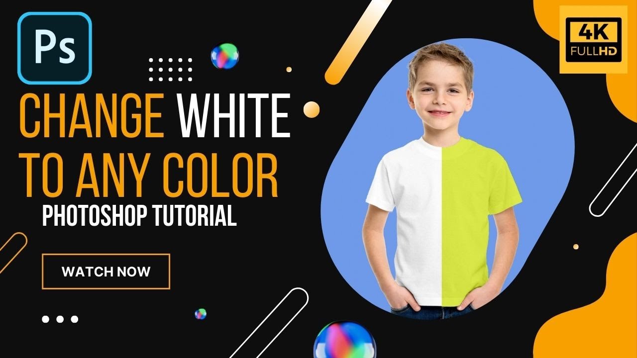 Turn White into Any Color in Photoshop | Photoshop Tutorial - YouTube