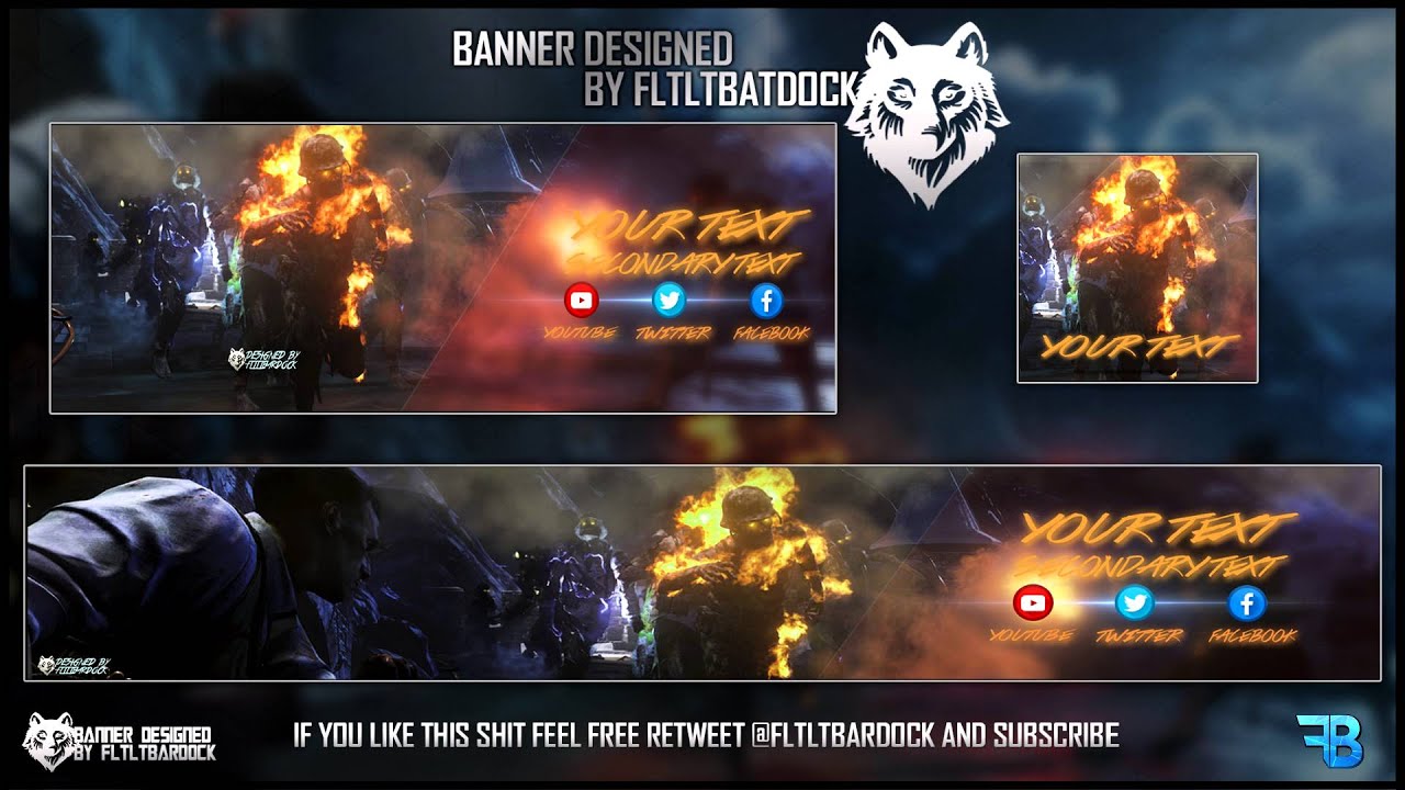 Free GFX: BO3/Black Ops 3 Zombies Free Youtube Banner & Twitter Header ...