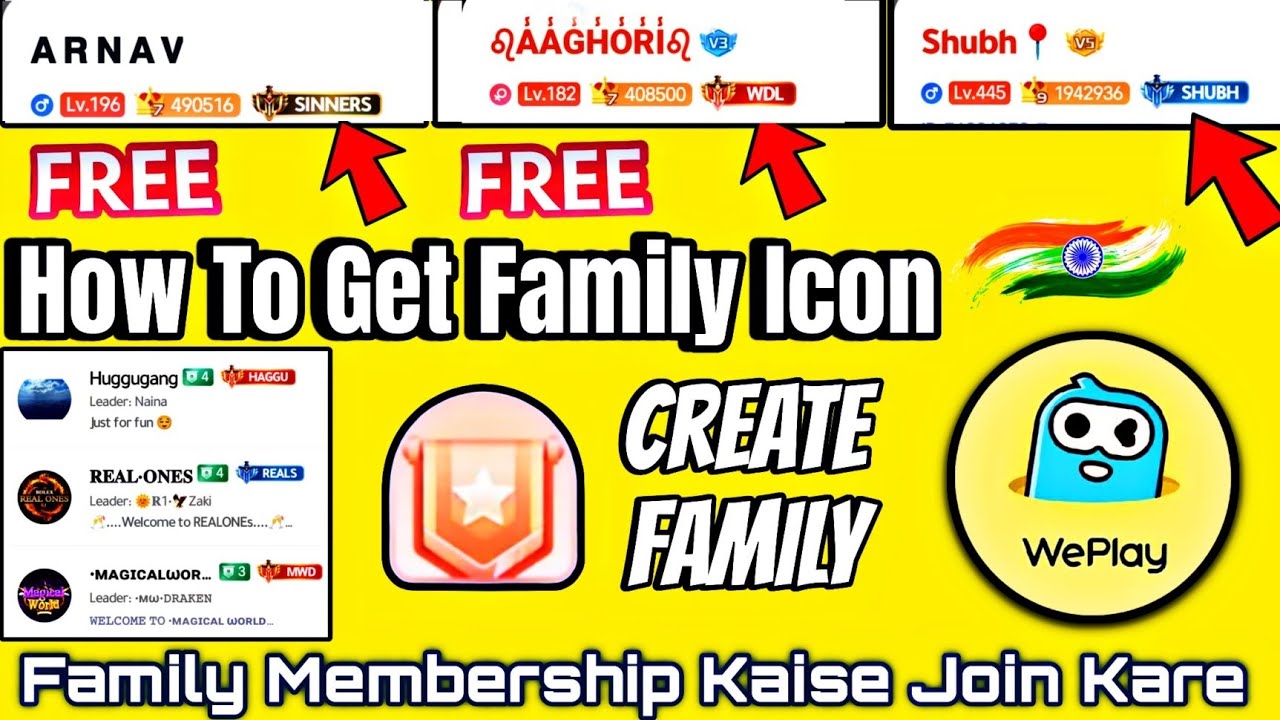 WePlay Family Kaise Join Kare | How To Join WePlay Family | How to Create Weplay Family - YouTube