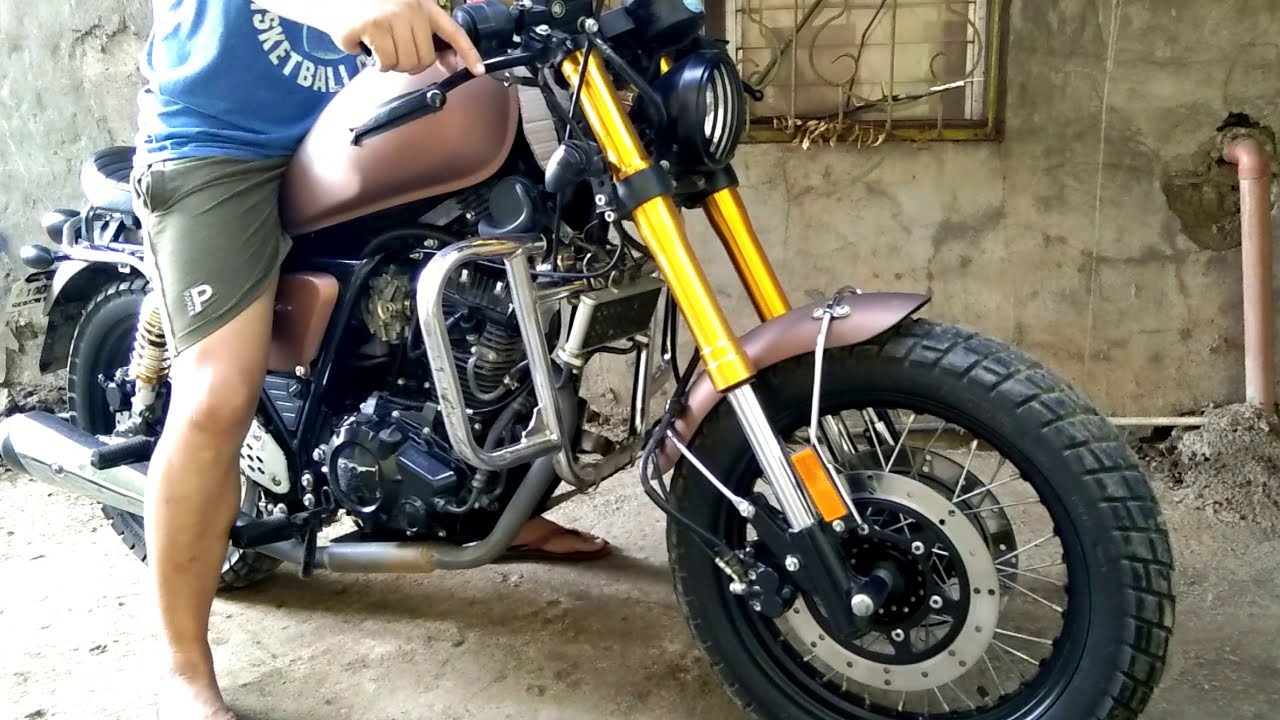 rusi classic 250 bobber DIY - YouTube