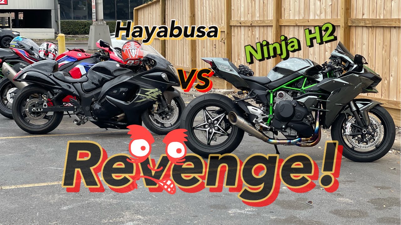Hayabusa Turbo vs Ninja H2 - Busa seeks revenge on the H2! - YouTube