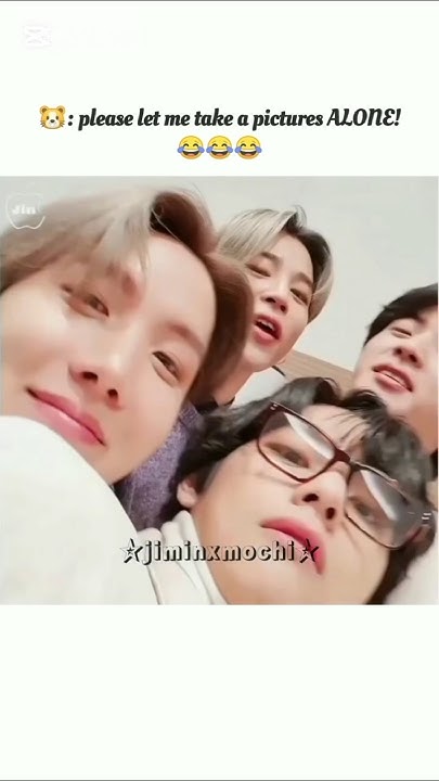 Jin: I want to click my WWH single pic 🙂 Them:We want to click our WWH group pic 😜#trending #bts ...