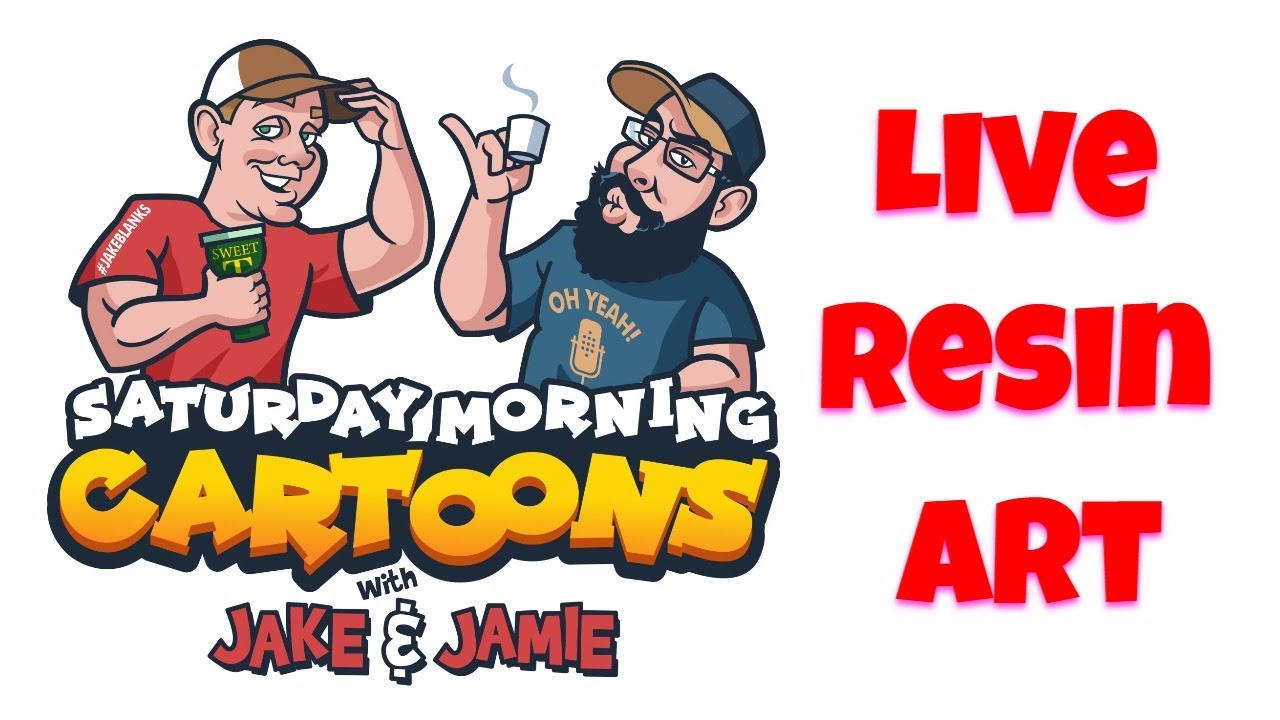 Saturday Morning Cartoons Live Resin Art! - YouTube