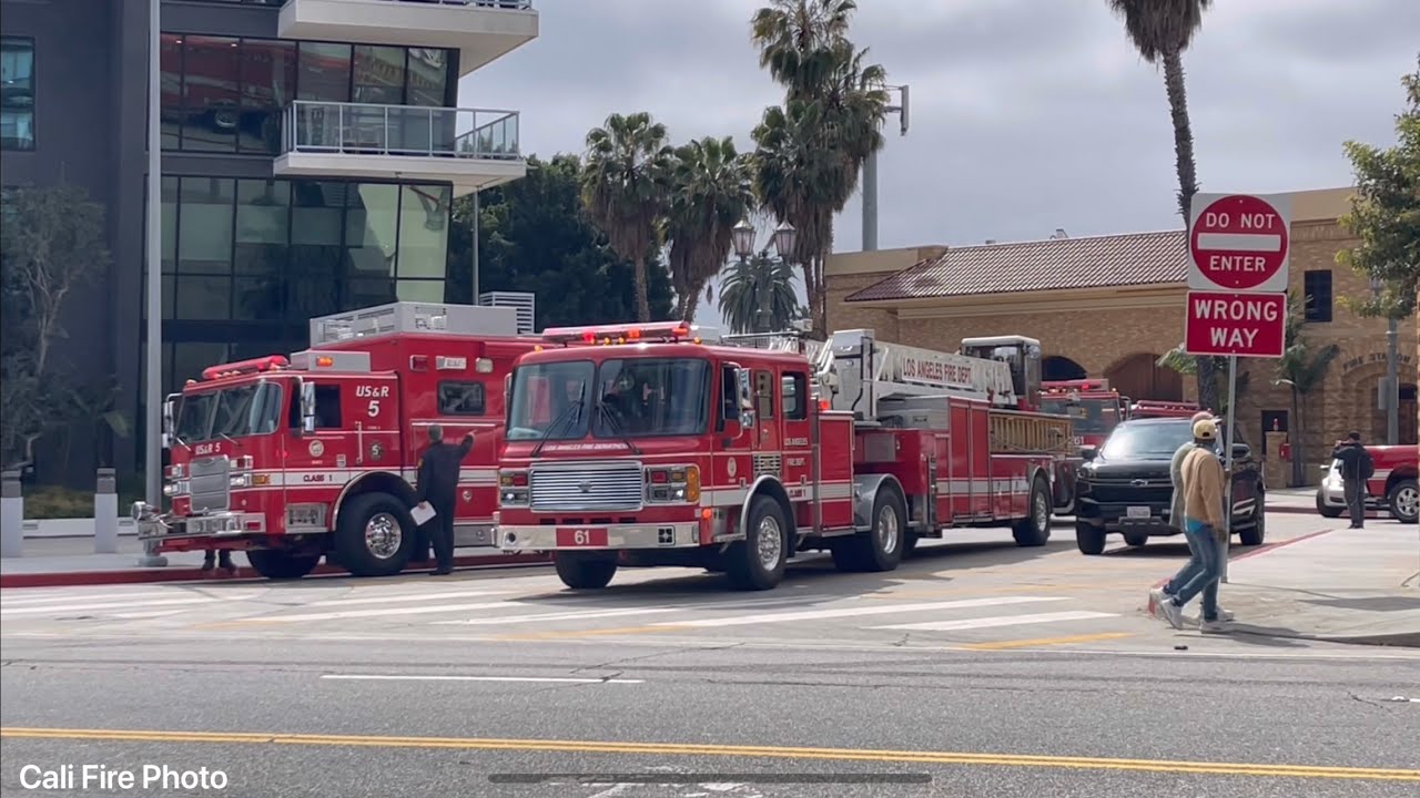 ( Reserve ) LAFD Light Force 61 Responding - YouTube