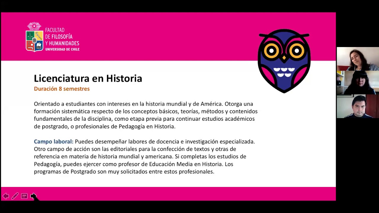 Charla de carreras de la Facultad de Filosofía y Humanidades de la ...