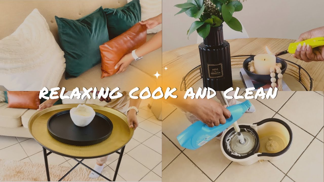RELAXING COOK AND CLEAN|QUICK AND EASY MEAL|CLEAN WITH ME|CLEANING ...