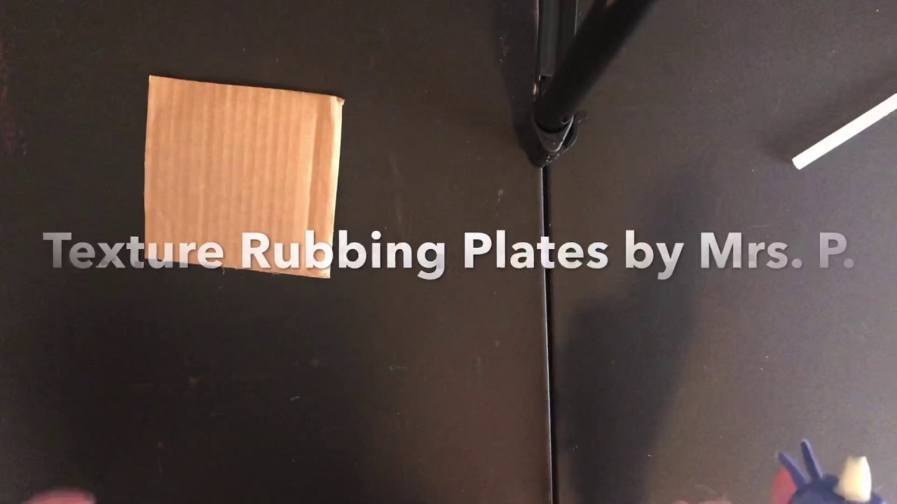How to Make Texture Rubbing Plate - YouTube