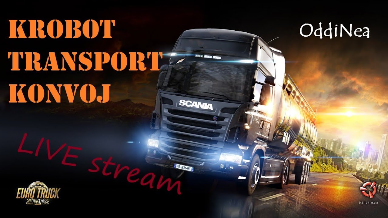 Euro Truck Simulator 2 / 40# KROBOT TRANSPORT KONVOJ / TruckersMP / servr 1 / STREAM LIVE - YouTube