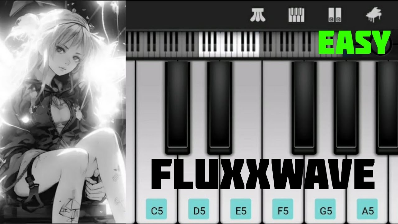 FLUXXWAVE - Clovis Reyes | Easy Piano Tutorial | Basic Piano - YouTube