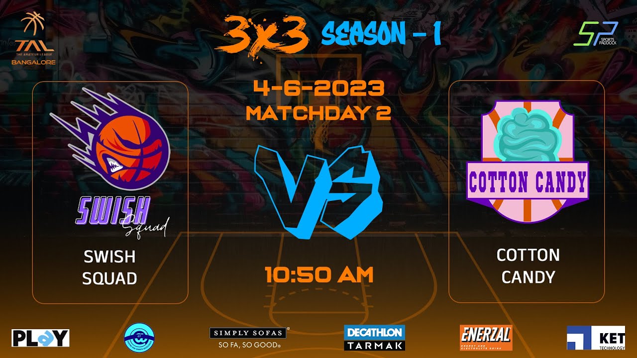 TAL Basketball 3x3 | Bangalore | Swish Squad vs Cotton Candy | Matchday ...