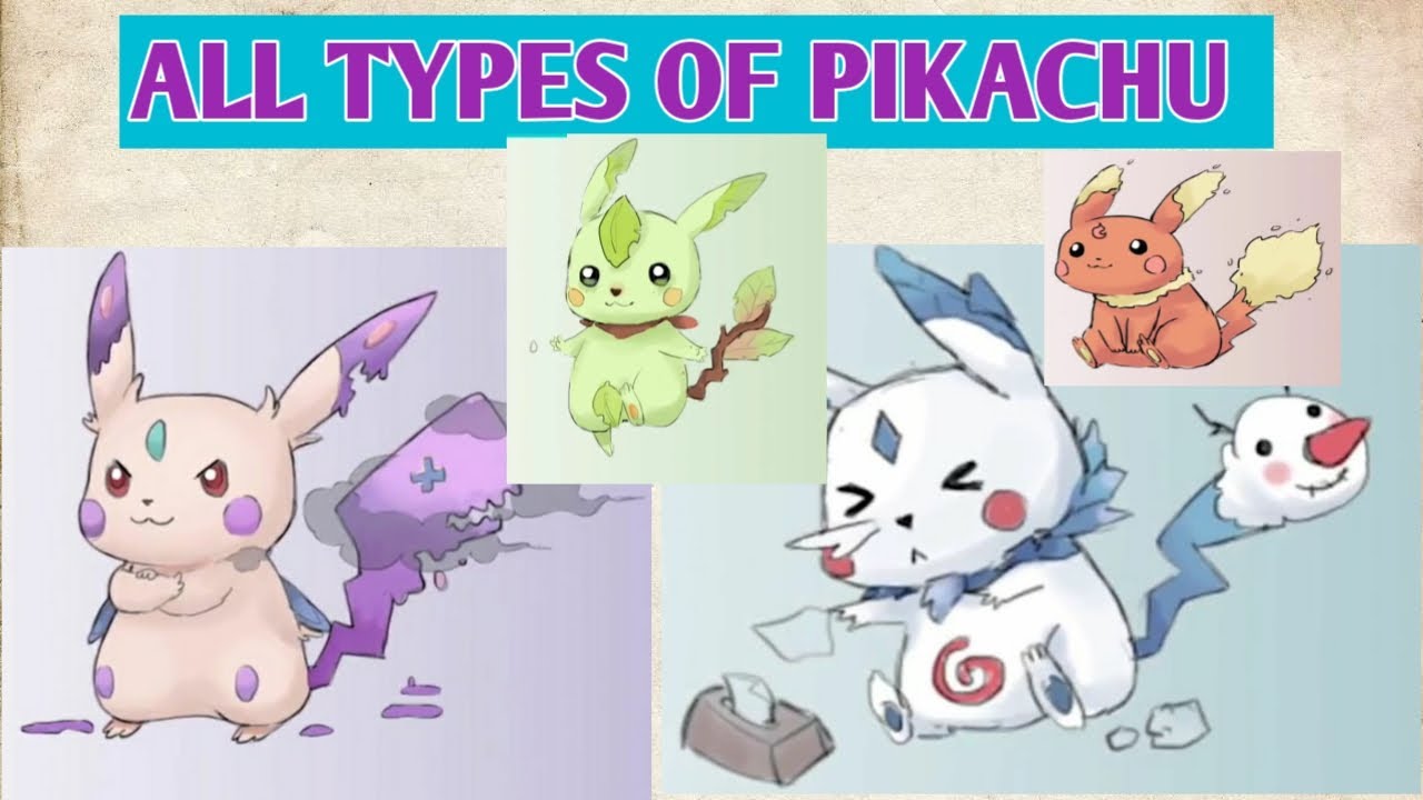 All types of pikachu - YouTube