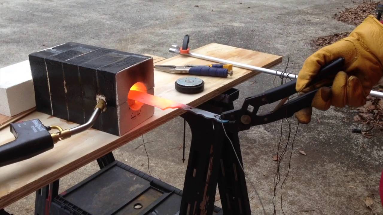 Simple Two Brick Forge - YouTube