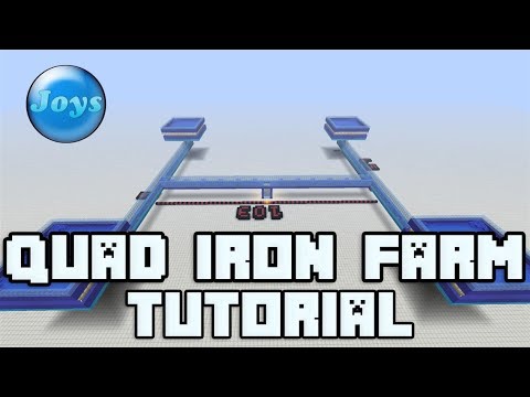 Minecraft Tutorials (Console Edition) 02 - Quad iron Golem Farm - YouTube