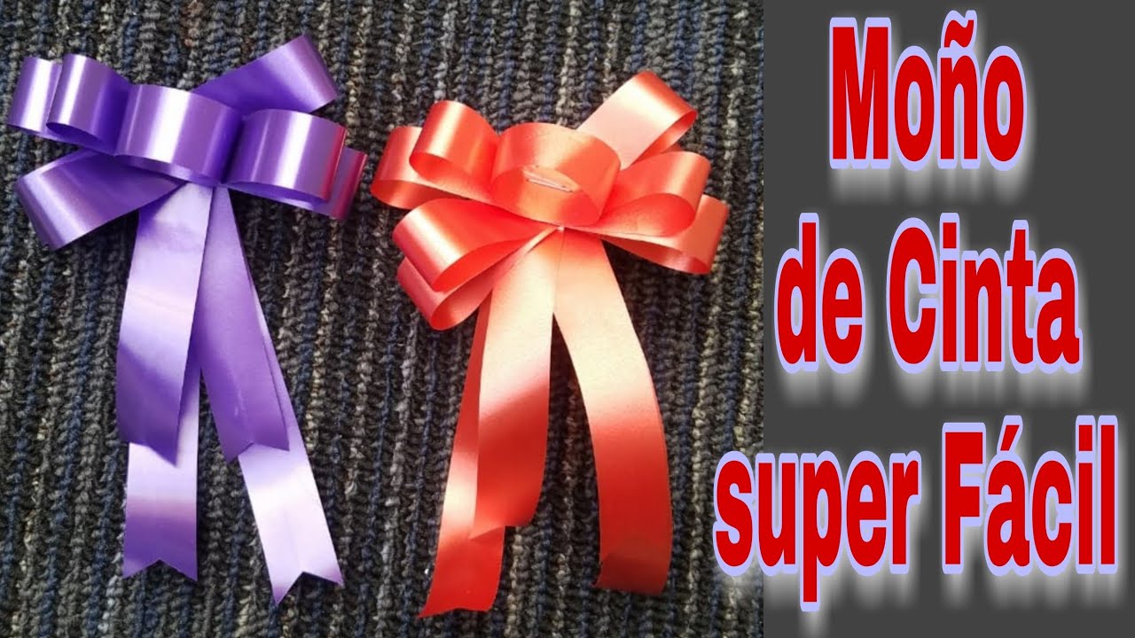 Moño de cinta para regalo. - YouTube