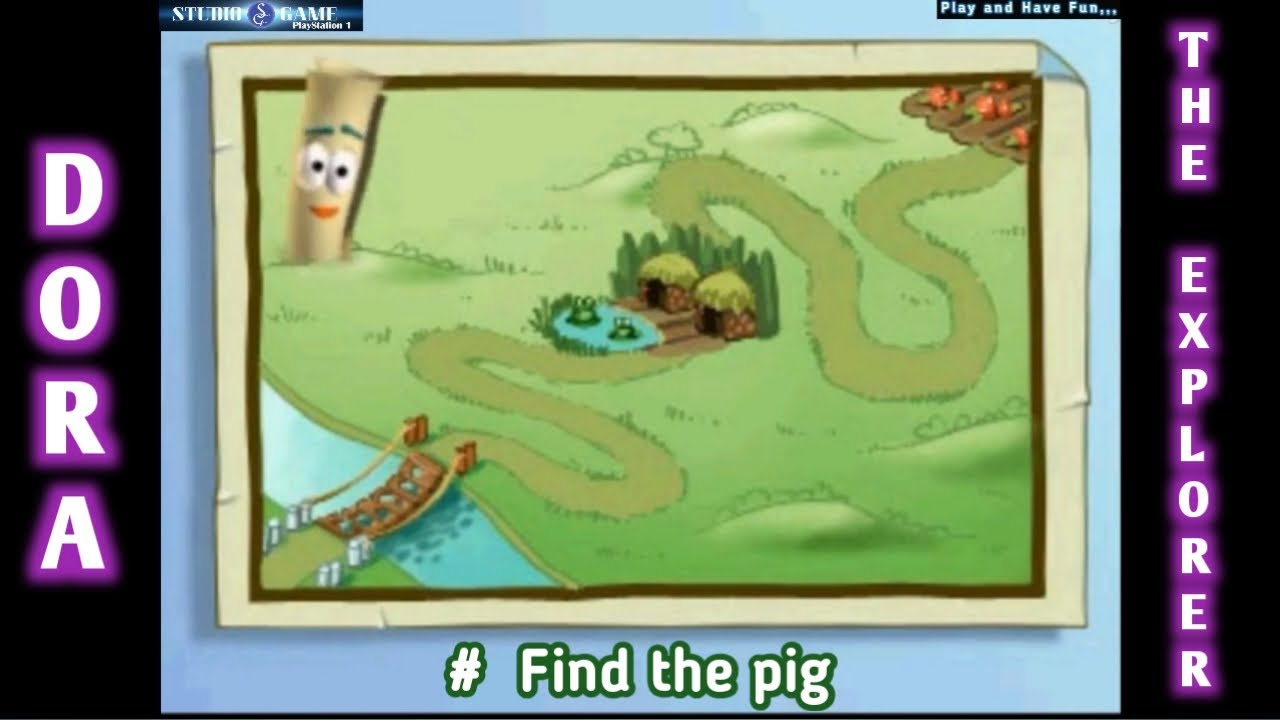 Dora the explorer PS1 Barnyard buddies || Find the pig - YouTube