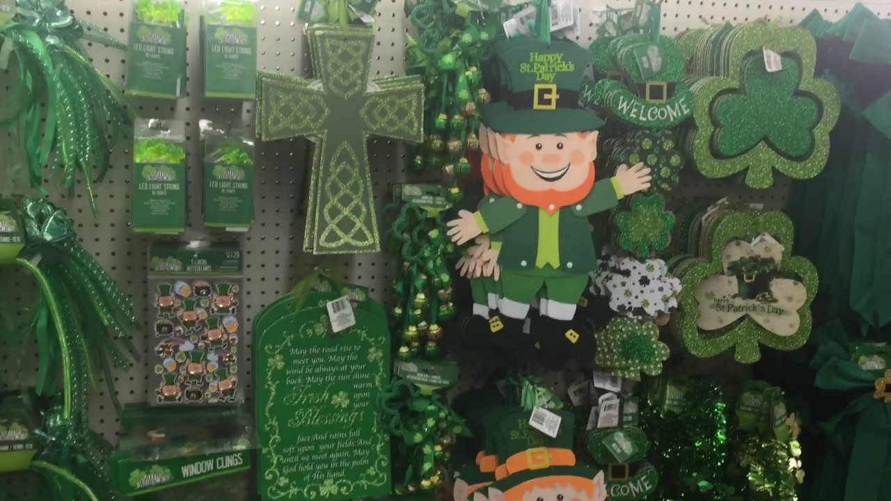 St Patrick's day dollar tree shopping 2017 - YouTube