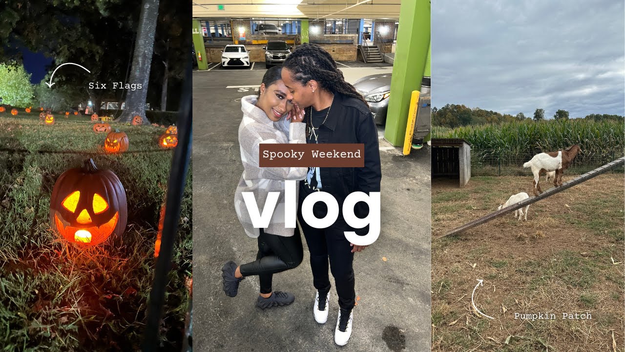 Vlogtober Week 3 + Spend a spooky weekend with us + Six Flags Fright ...
