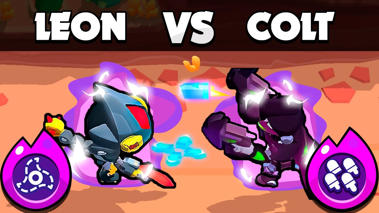 SHADOW MECHA LEON vs RENEGADE MECHA COLT | 1 vs 1 | Brawl Stars - YouTube
