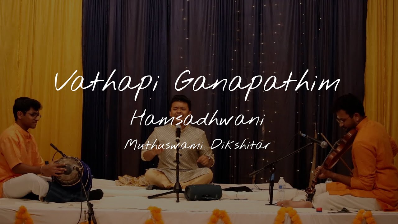 Vathapi Ganapathim | Tarun Donipati | Carnatic Vocal Arangetram - YouTube