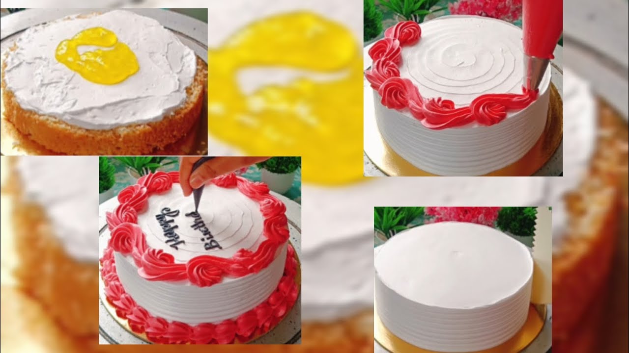 super eassy and quick cake decorating ideas , ️ #cake #viralvideo # ...