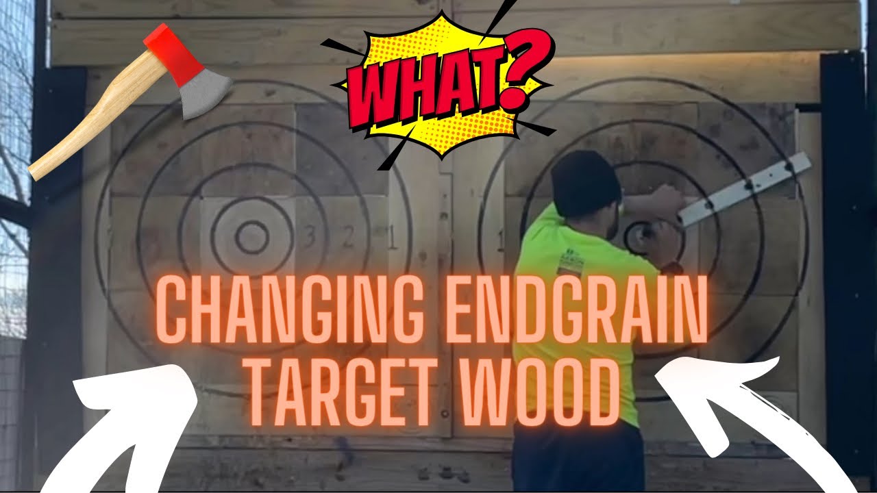 How to Change Endgrain Target Wood - YouTube