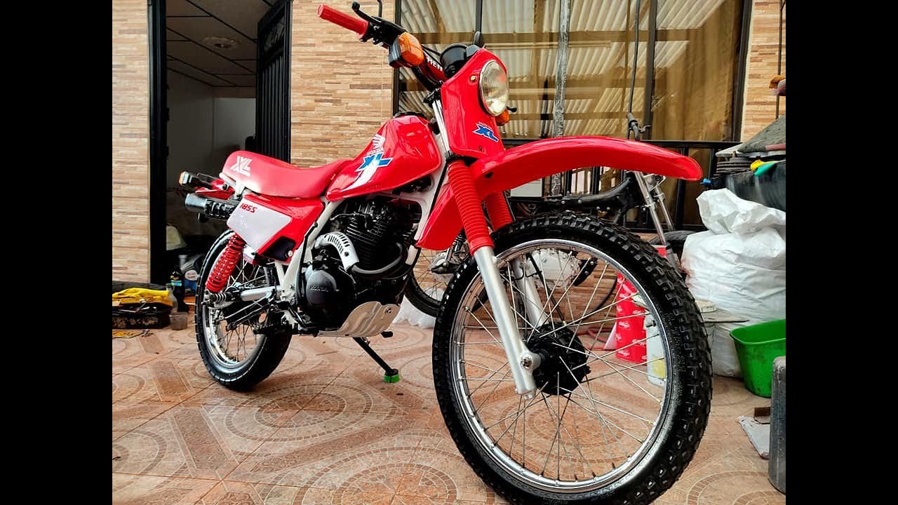 Honda XL 185 s Restaurada - Color Rojo - YouTube
