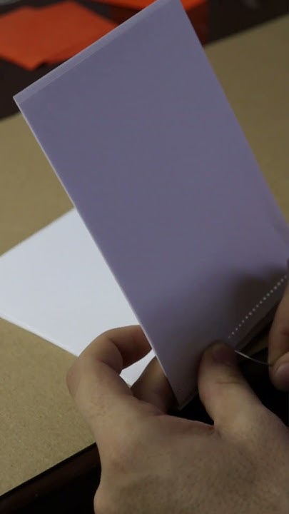 making a sketchbook and binding in an easy way📘 - YouTube