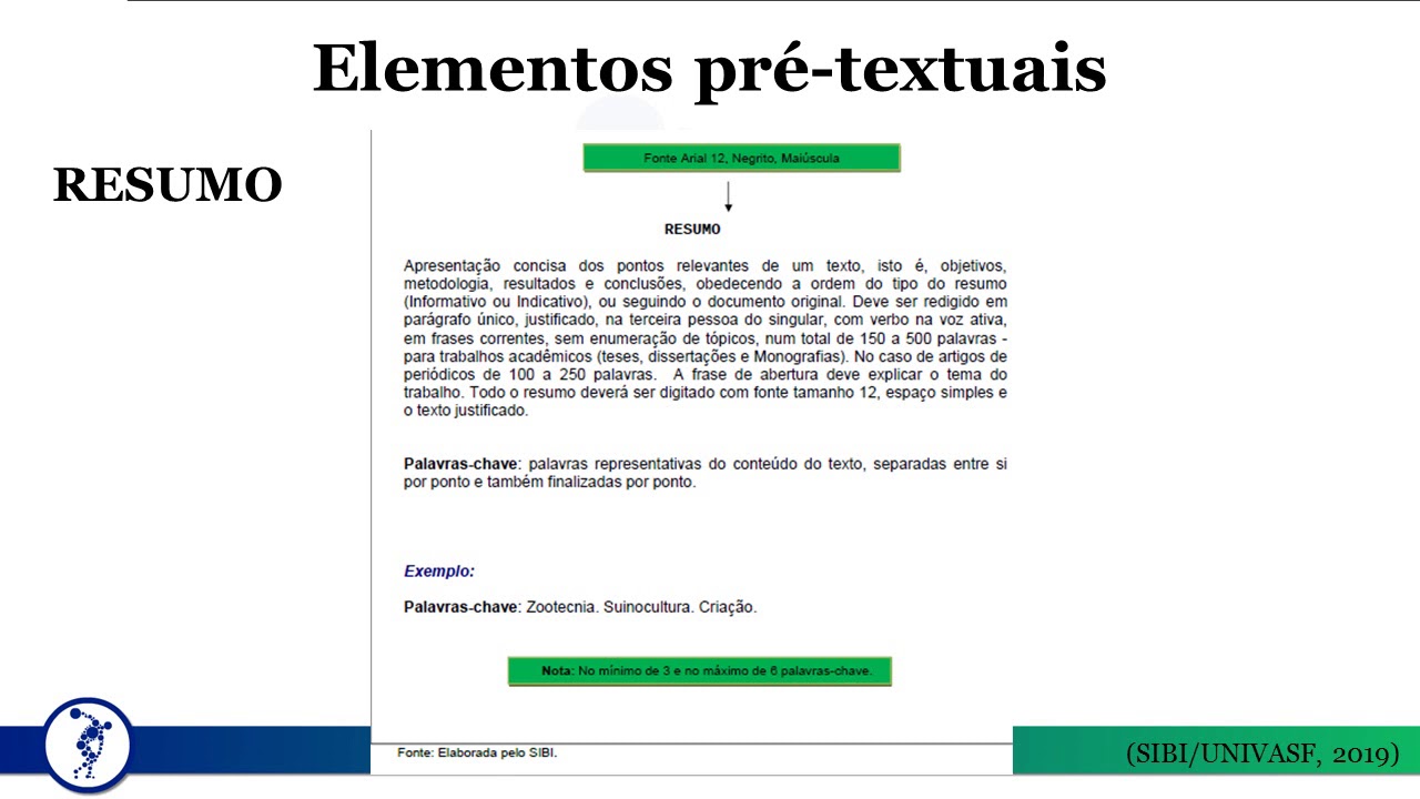 Aula 3 Estrutura da monografia Elementos pré textuais, textuais e pós ...