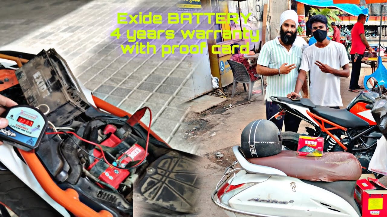 Exide Battery Installation In Ktm 250 |installing New Battery ...