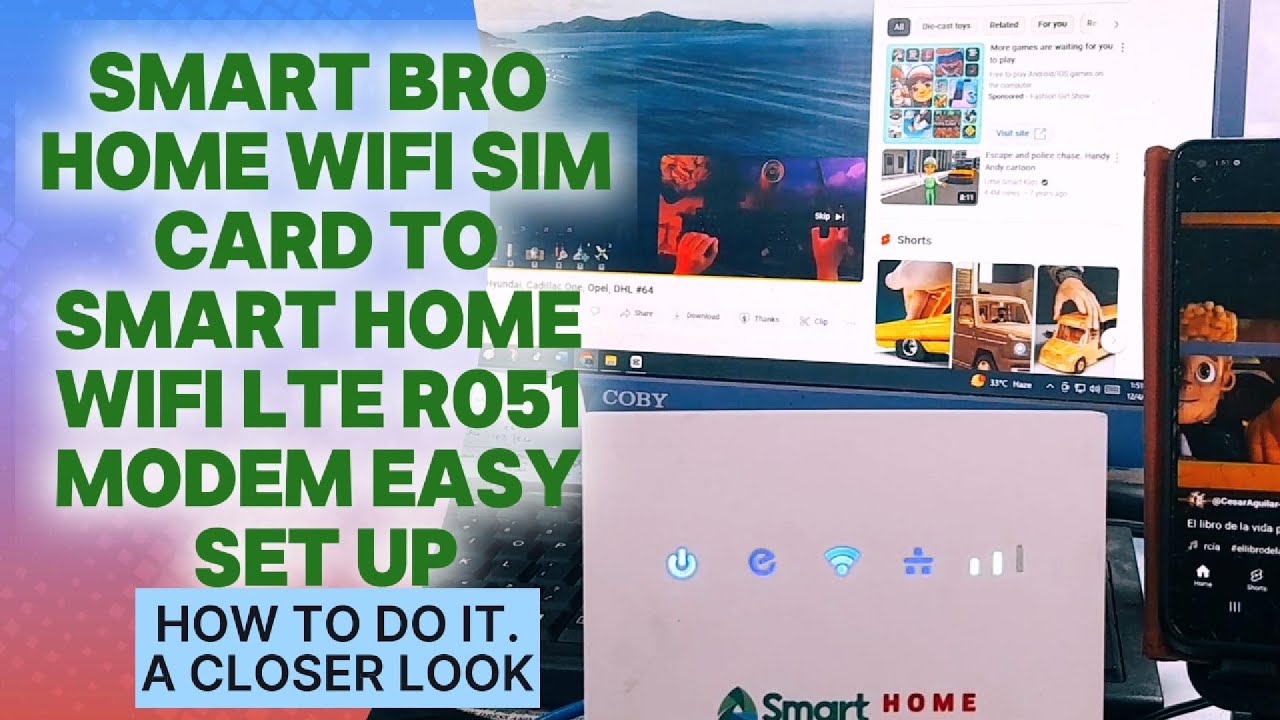 PAANO / HOW TO SET UP SMART BRO HOME WIFI SIM CARD TO SMART HOME WIFI ...