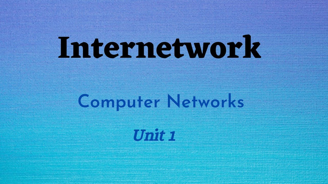 Internetwork - YouTube