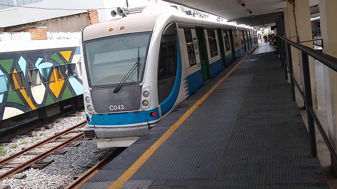 Vlt CBTU Maceió saindo da estação central direção Jaraguá gravado 07/02 ...