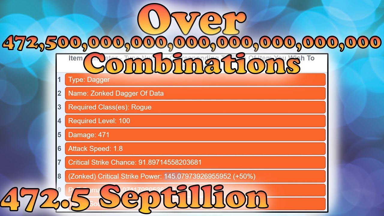 I Coded A Weapon Generator With Over 472 Septillion Combinations - YouTube