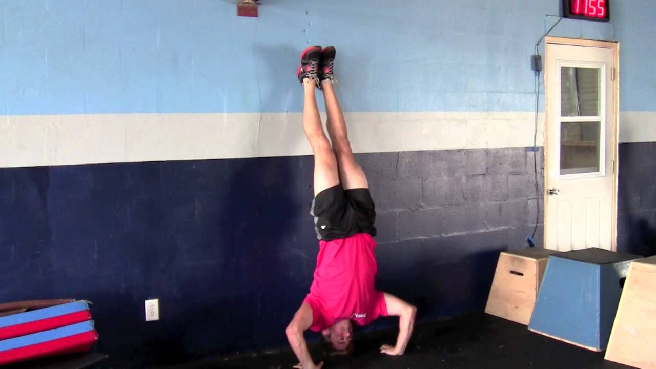Strict Hand Stand Pushups - YouTube
