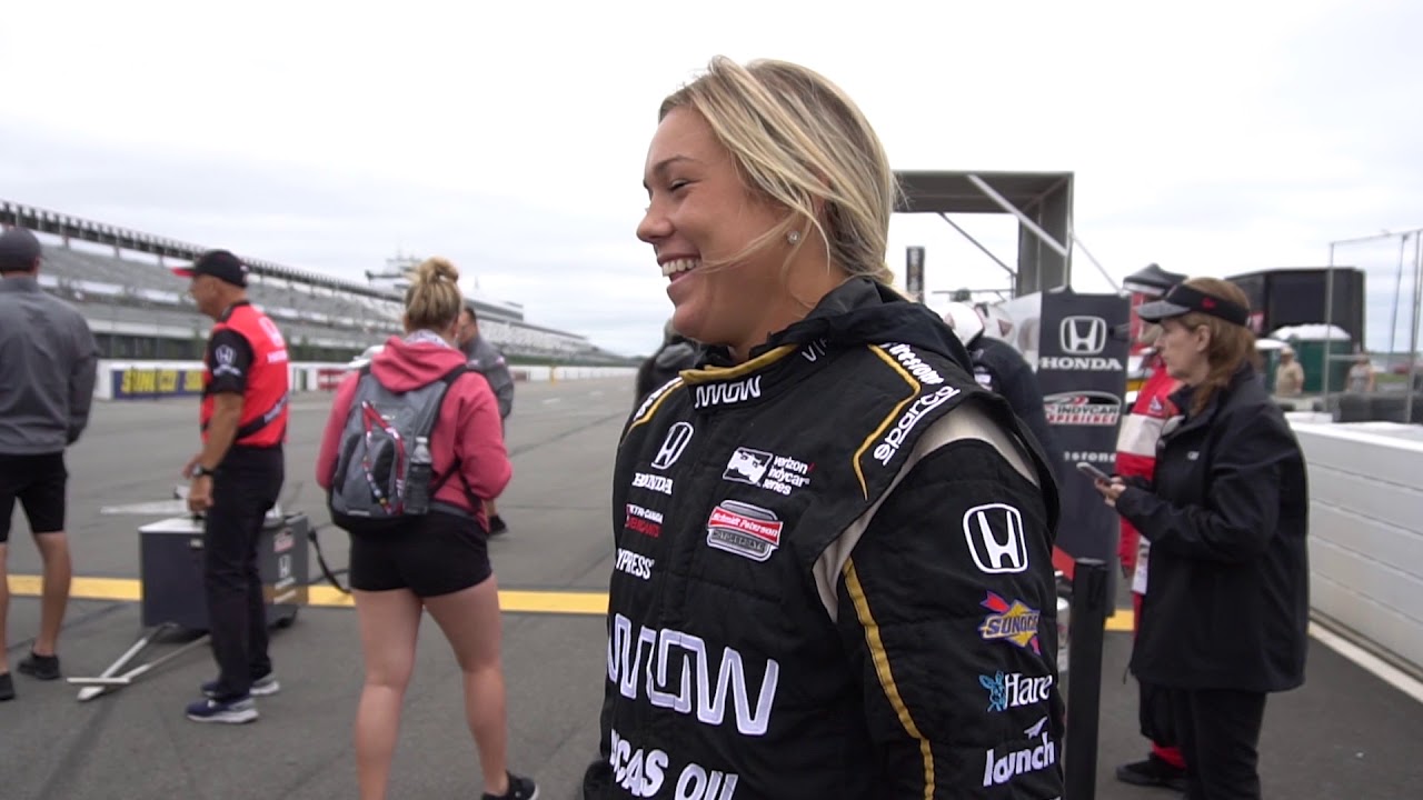 Madison Tiernan Takes a 200 MPH Spin at Pocono Raceway - YouTube