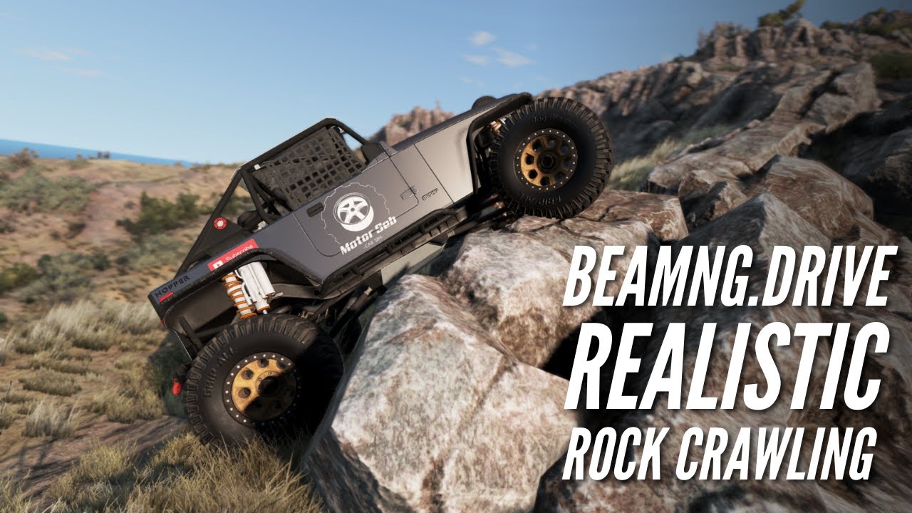BEAMNG DRIVE 0.24 - ULTRA-REALISTIC ROCK CRAWLING - YouTube