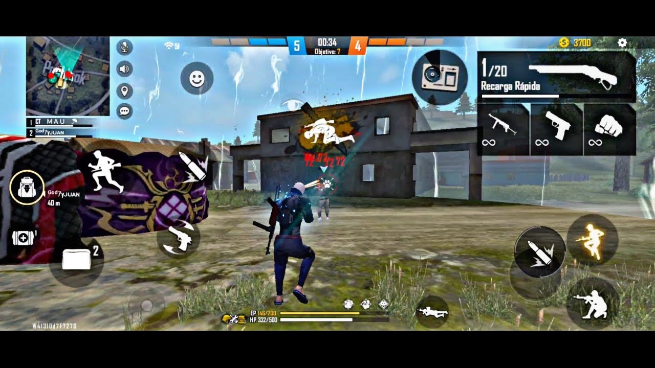many shots to the skull/FREE FIRE/MAU_FF - YouTube