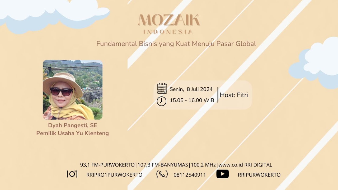 Fundamental bisnis yang kuat menuju pasar global (yu klenteng) - Mozaik Indonesia Edisi ( UMKM ...