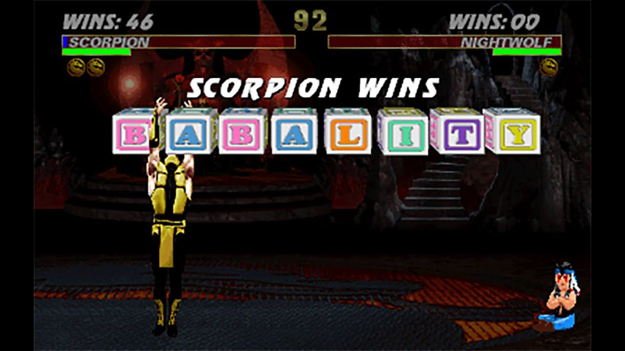 Ultimate Mortal Kombat 3 - Scorpion - Babality - YouTube