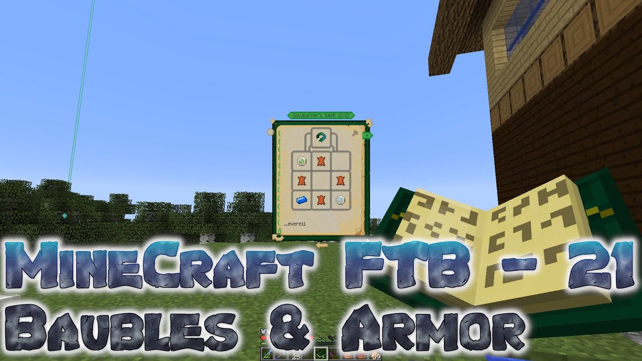 MineCraft FTB - 21 - Baubles and Better Armor - YouTube