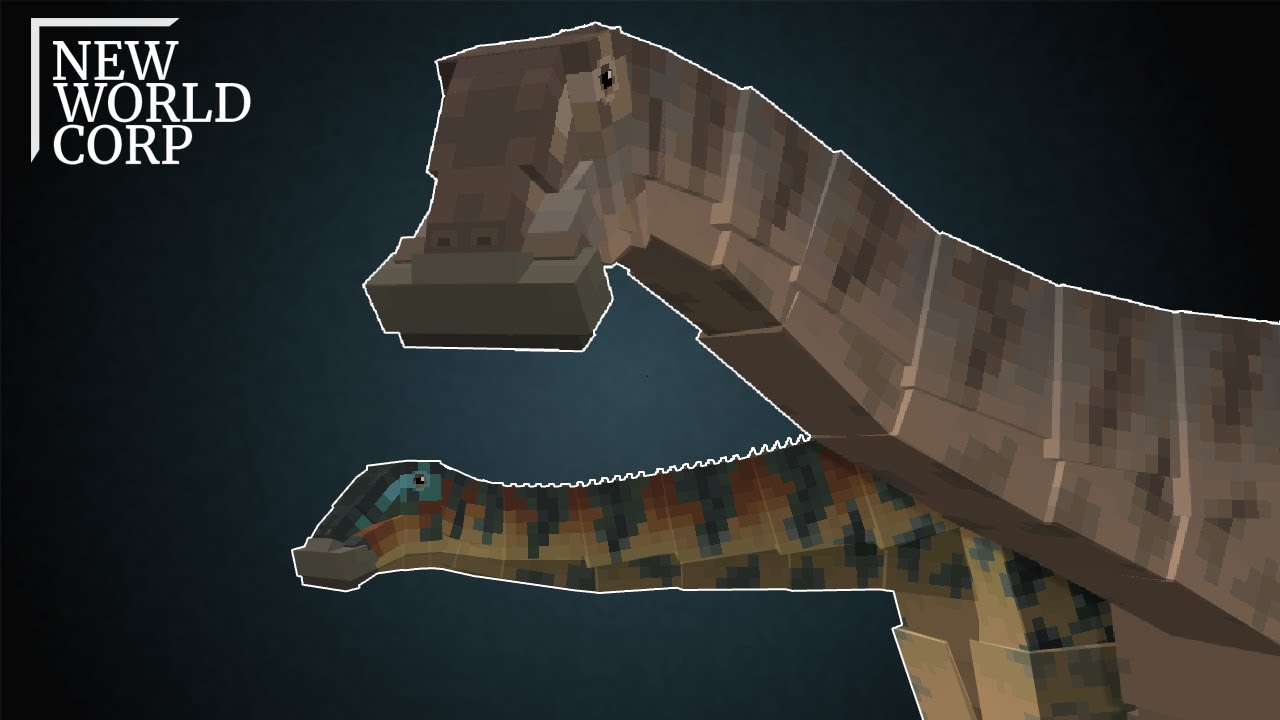 MINECRAFT: New World mod - Nigersaurus Cosmetics Showcase - YouTube